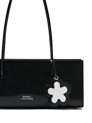 Marc Jacobs The Mirror Satchel Leather Shoulder Bag - Black