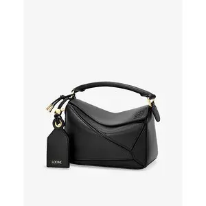 Loewe Mini Puzzle Leather Bag - Black