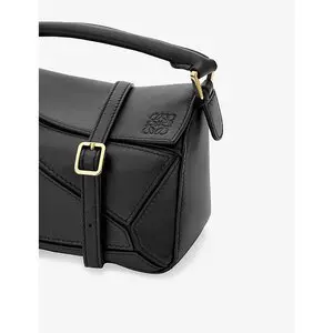 Loewe Mini Puzzle Leather Bag - Black