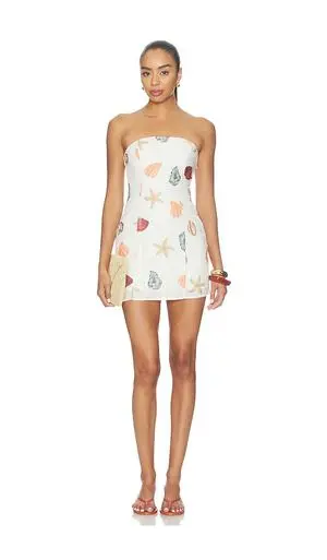 MORE TO COME Allegra Strapless Mini Dress In . Also - Multi