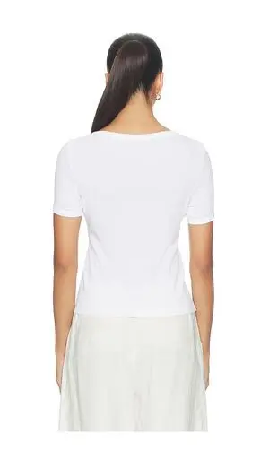 Enza Costa Supima Cotton Bateau Tee