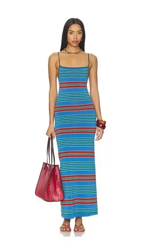 Faithfull The Brand Lucy Maxi Dress In . Also - Blue
