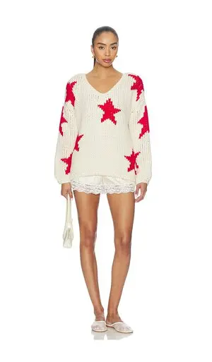 MORE TO COME Amyra V Neck Sweater In . Also