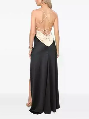 ROSERRY Seville Two-tone Backless Maxi Dress