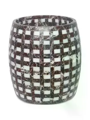 EDITIONS MILANO Lace Marble Vase - Red