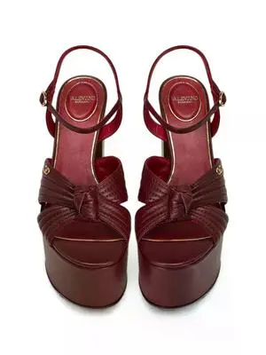 Valentino Garavani Vlogo Signature Knotted Platform Sandals