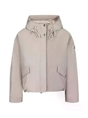 Moncler Eucalyptus Hooded Flap-pocket Jacket - Neutrals