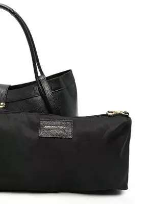 ADRIANNA FERETTI Pebbled-leather Tote Bag