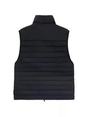 Stone Island Quilted Logo-patch Gilet - Black