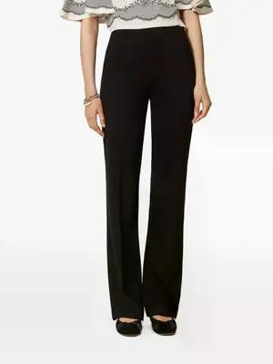 TWINSET High-waisted Flared Trousers - Black