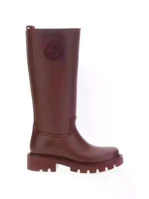 Moncler Kickstream Logo-patch Chunky-sole Boots - Red