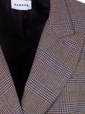 P.a.r.o.s.h Check-pattern Double-breasted Blazer