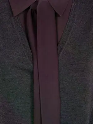 P.a.r.o.s.h Pussy-bow Layered-effect Sweater