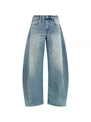 R13 Janine Barrel-leg Jeans - Blue