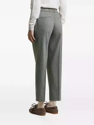 Peserico Elasticated-waist Pressed-crease Trousers