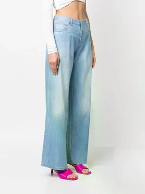 BLUGIRL Denim Wide-leg Trousers
