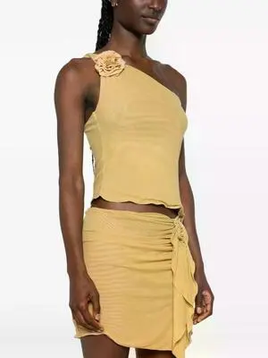 Posse Cynthia Flower-appliqué Top