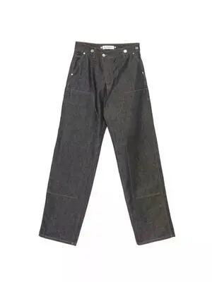 Victoria Beckham Logo-patch Jeans - Blue