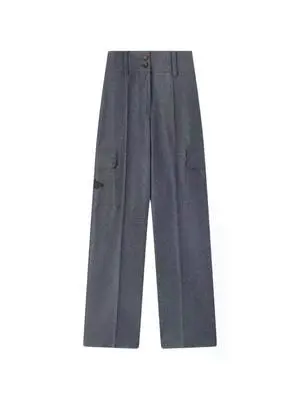 RETORI Embroidered Cargo Pants - Blue