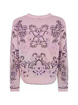 TWINSET Jacquard-knit Wool Sweater