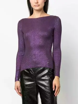 BLUGIRL Logo-plaque Ribbed Jumper
