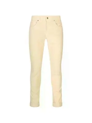 DONDUP Corduroy-effect Slim-fit Trousers - Neutrals