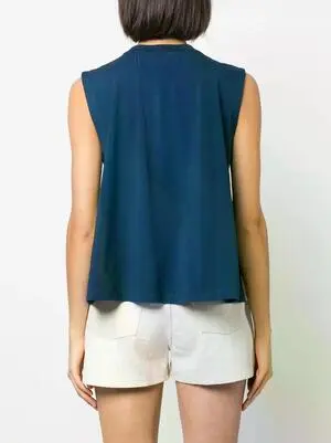 Moschino Heart Logo Print Sleeveless Tank Top