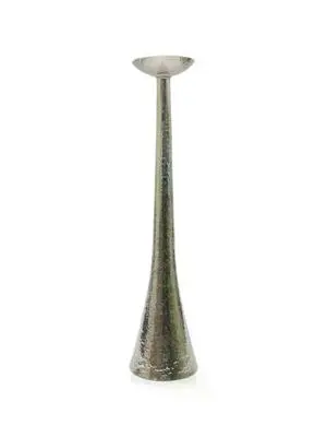 ENZO DE GASPERI Hammered-metal Candlestick - Silver