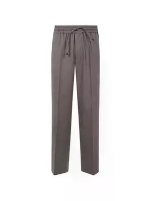 Drole De Monsieur Wide-leg Drawstring Trousers - Brown
