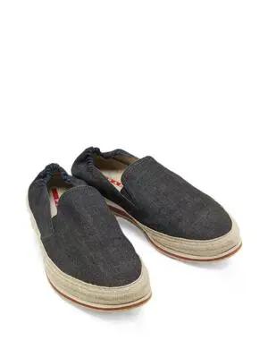 Prada Denim Slip-on Loafers