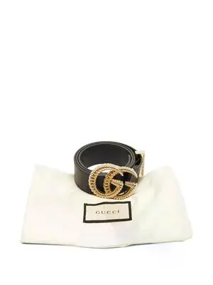 Gucci Gg Marmont Torchon Leather Belt