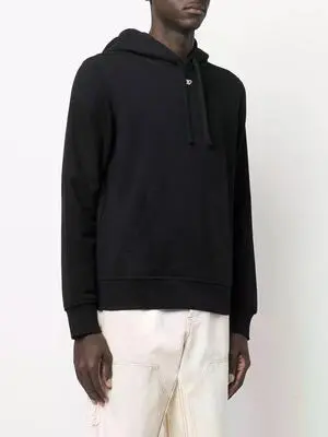 DIESEL® S-ginn-hood-d Logo Appliqué Hoodie - Black