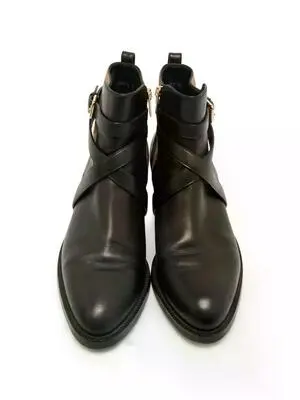 Burberry Ankle Boots With Checked Detail