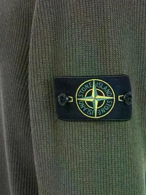 Stone Island Ribbed-knit Logo-patch Sweater