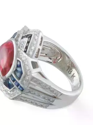 LB EXCLUSIVE Multi-stone Geometric Cocktail Ring