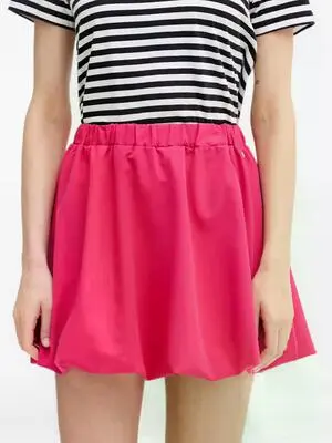 GAUDI Bubble-hem Elasticated-waist Mini Skirt - Pink