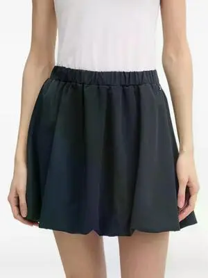 GAUDI Bubble-hem Elasticated-waist Mini Skirt - Blue