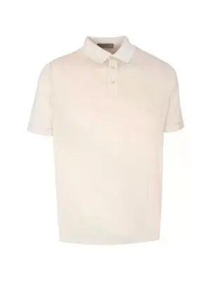 Corneliani Knitted Cotton Polo Shirt - Neutrals