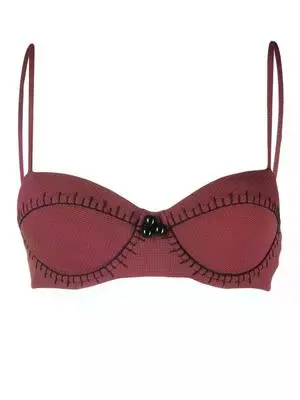 Marysia Balconette Style Bikini Top - Red