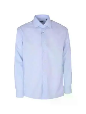 Corneliani Spread-collar Button-up Shirt - Blue