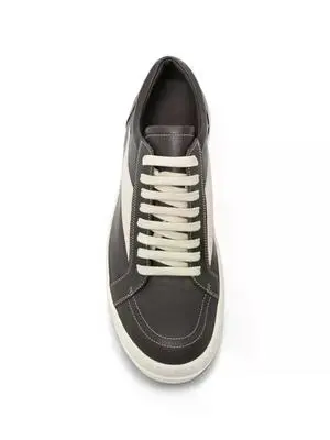Rick Owens Leather Lace-up Sneakers - Brown