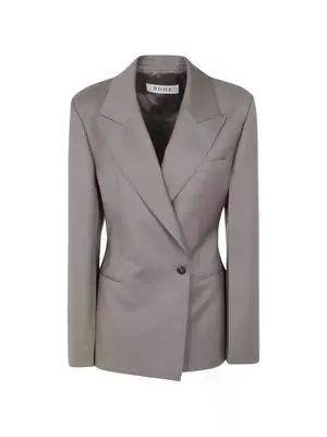 RÓHE Peak-lapels Single-breasted Blazer - Grey