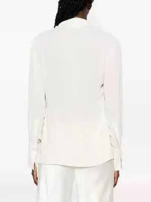 Victoria Beckham Gerogette Draped-collar Blouse