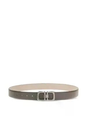 FERRAGAMO Gancini Reversible Belt - Black