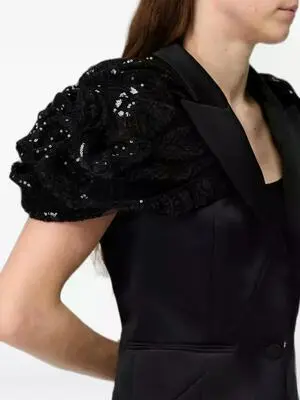 Antonio Marras Sequin-embellished Lace-sleeve Jacket