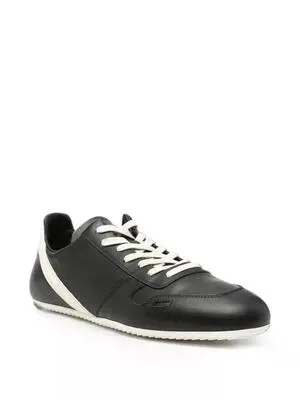 Rick Owens Lace-up Leather Sneakers - Black