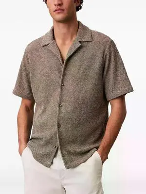 Calvin Klein Waffle-knit Short-sleeve Shirt