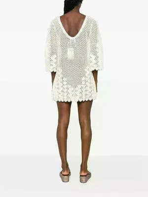 Posse Saskia Floral-crochet Mini Dress