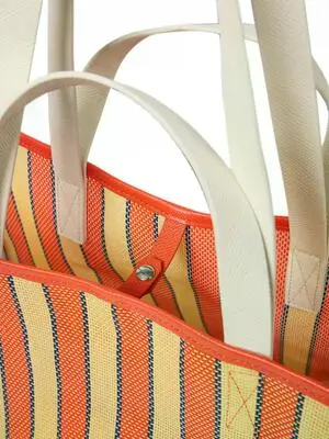 Paul Smith Blue And 'pool Smith Stripe' Tote Bag