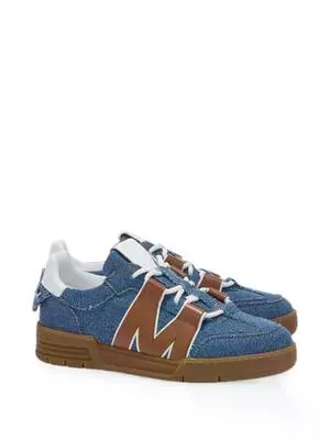 Moschino M-patch Denim Sneakers